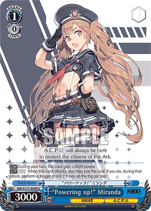 "Powering up!" Miranda [NIK - NIK/S117-E098 U] – TCG Omega